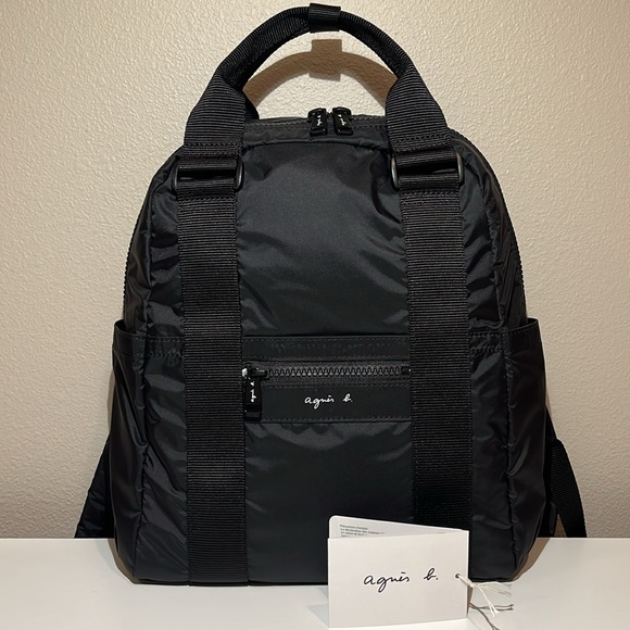 Agnes B. | Bags | Agns B Voyage Femme Unisex Backpack Tote Black | Poshmark